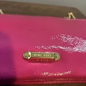 Nine West | Bags | Nine West Hot Barbie Pink Shiny Y2k Purse Grommets ...